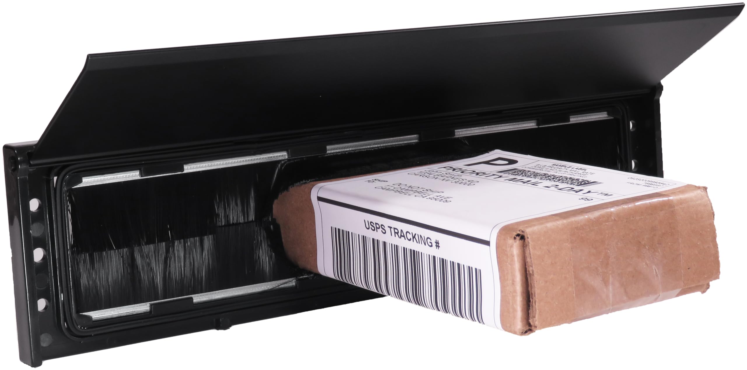 11.5" Insulated Universal Single Side Surface Mount Matte Black Mail ...