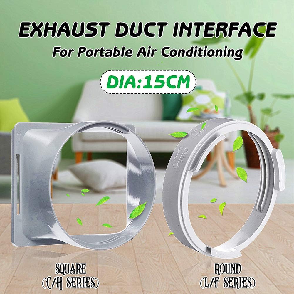 bromrefulgenc Window Connector,5.9inch Dia Exhaust Duct Interface L/F C ...