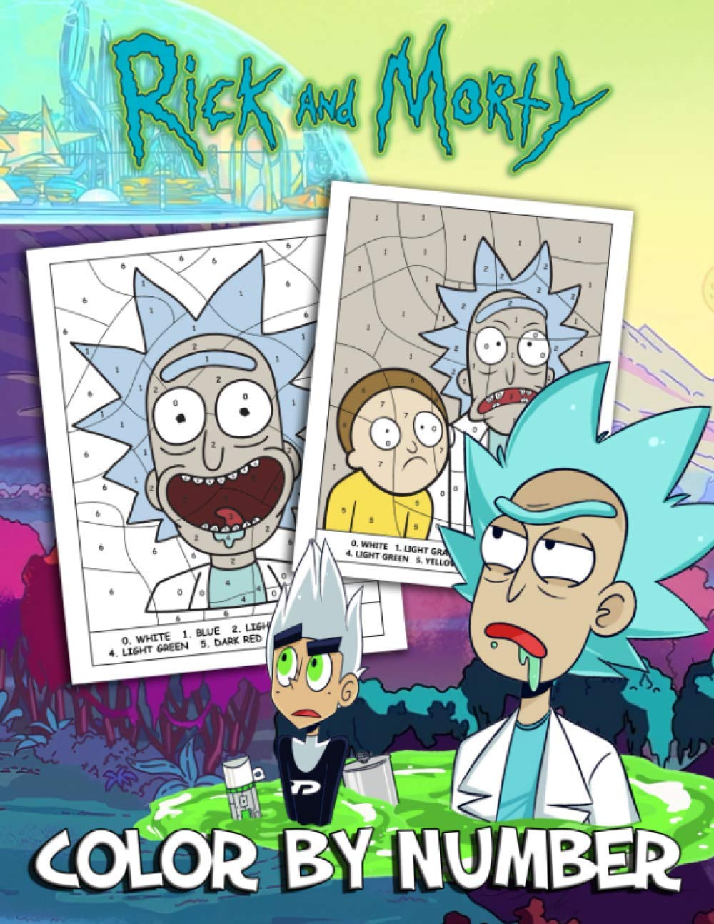 Buy Rick And Morty Color By Number: Brilliant Gifts For Kids And Adults To Create Beautiful Art ...
