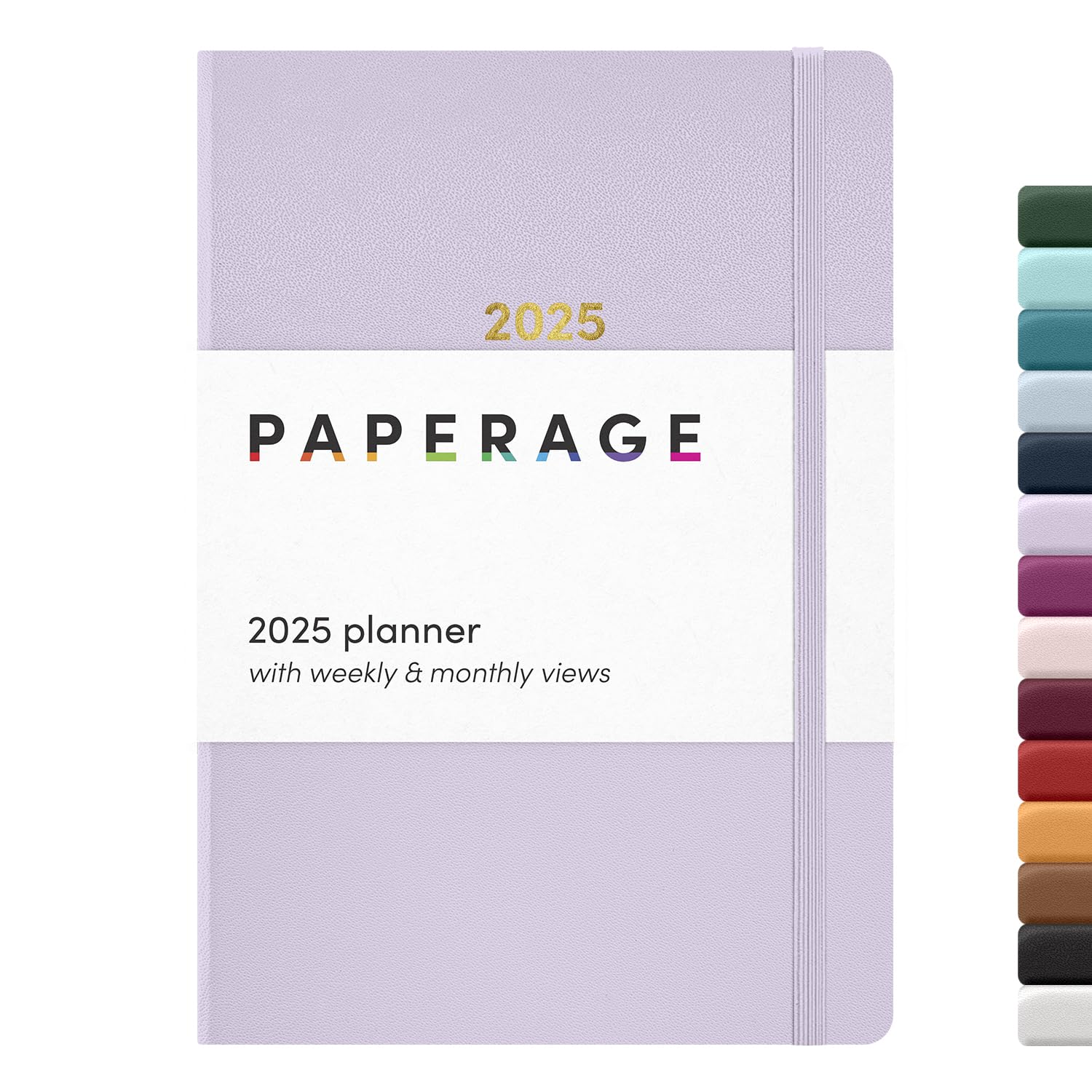 Amazon.com : PAPERAGE 2025 Weekly & Monthly Hardcover Planner (Lavender ...