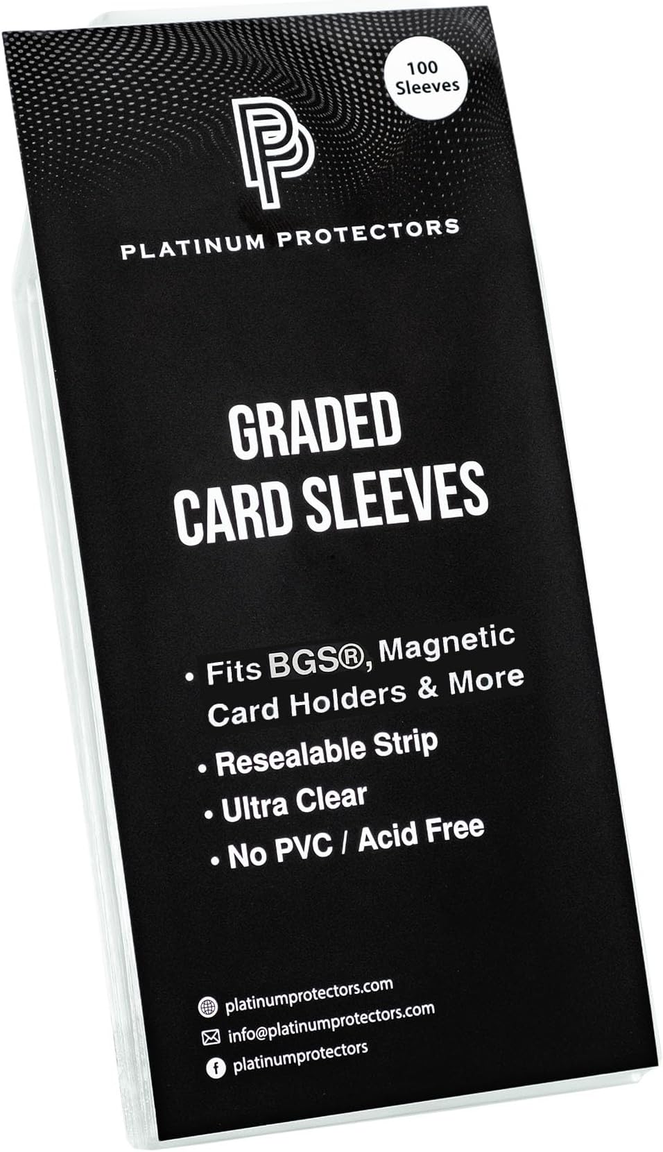 Amazon.com: Platinum Protectors Resealable Graded Card Sleeves for ...