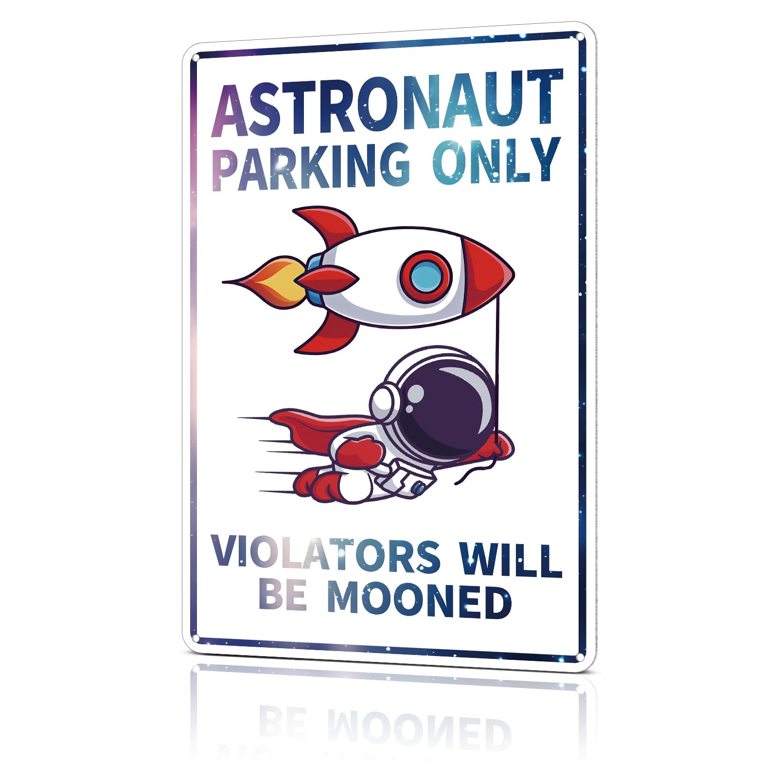 Amazon.com: Azppan Boys Room Decor Astronaut Parking Only Sign Outer ...