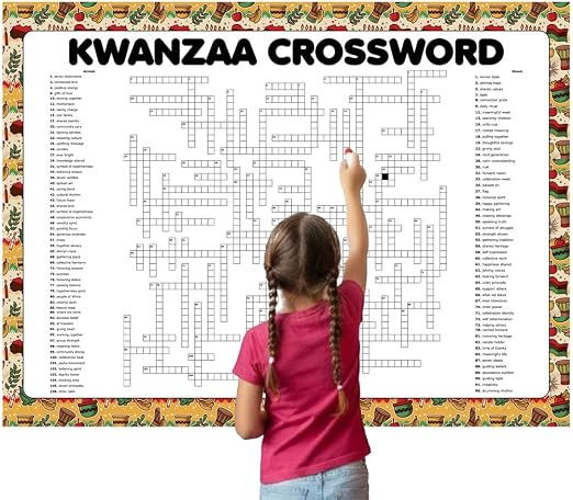 Amazon.com: Kwanzaa Crossword Puzzle, Giant Word Find, Large Poster ...