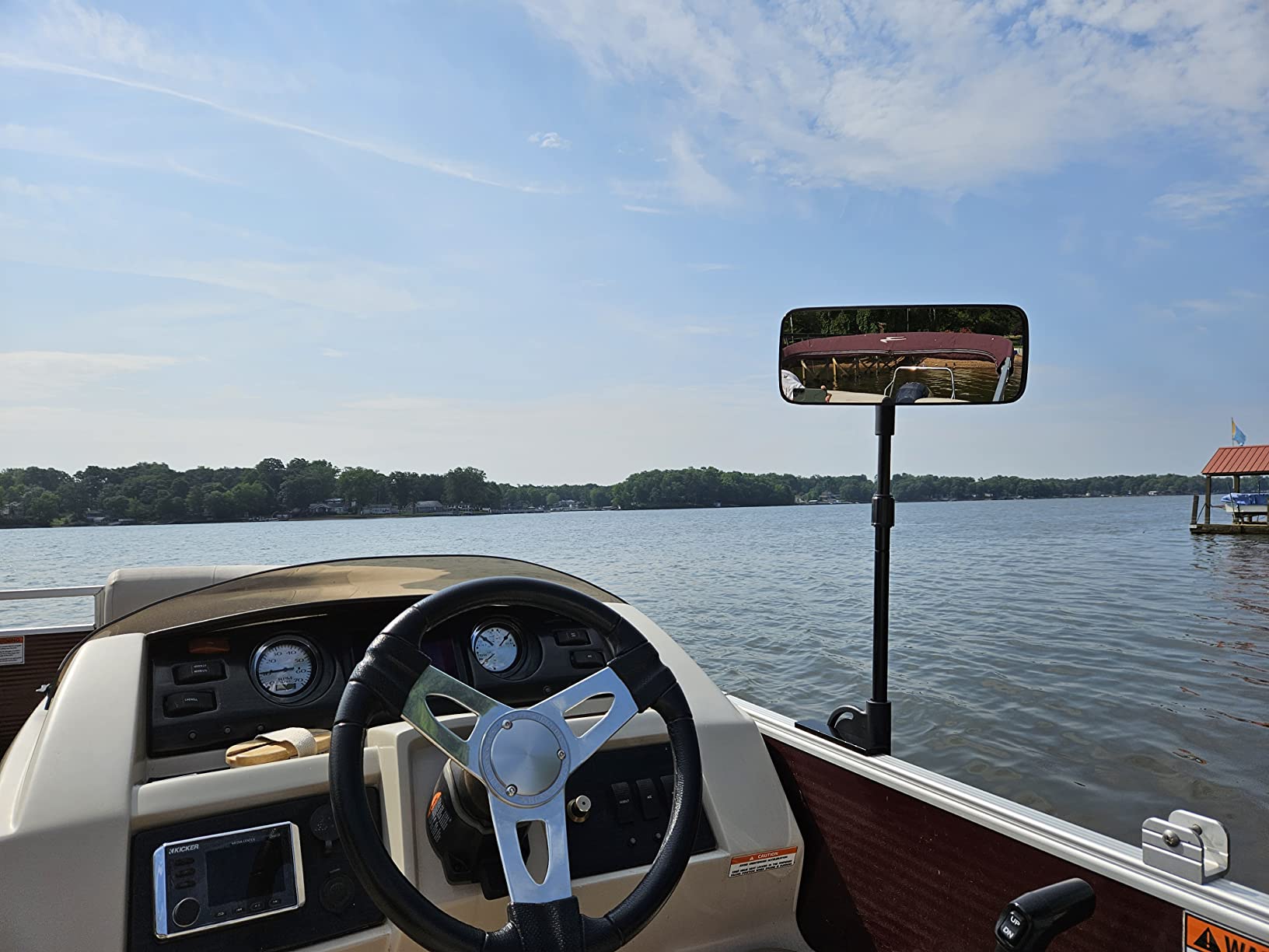 $12/mo - Finance Extra Large Pontoon Boat Mirror (5" x 11.8") & Bracket ...