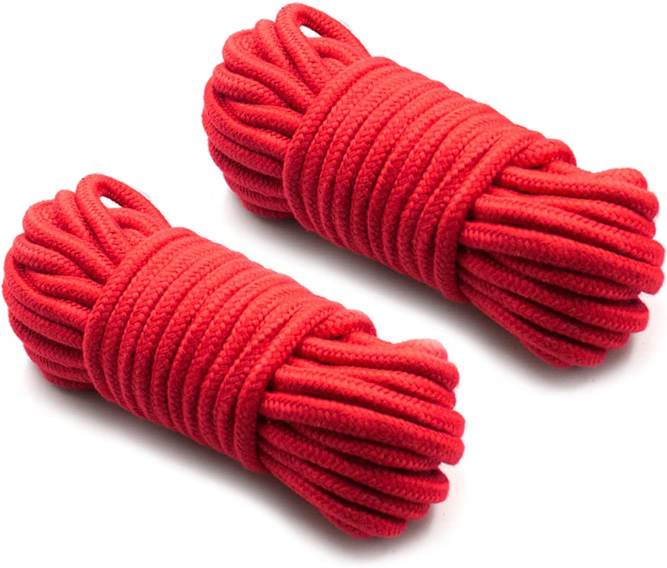 Amazon.com: 2 PCS 32 Feet Long 1/3 Inches Diameter Braided Cotton Rope ...