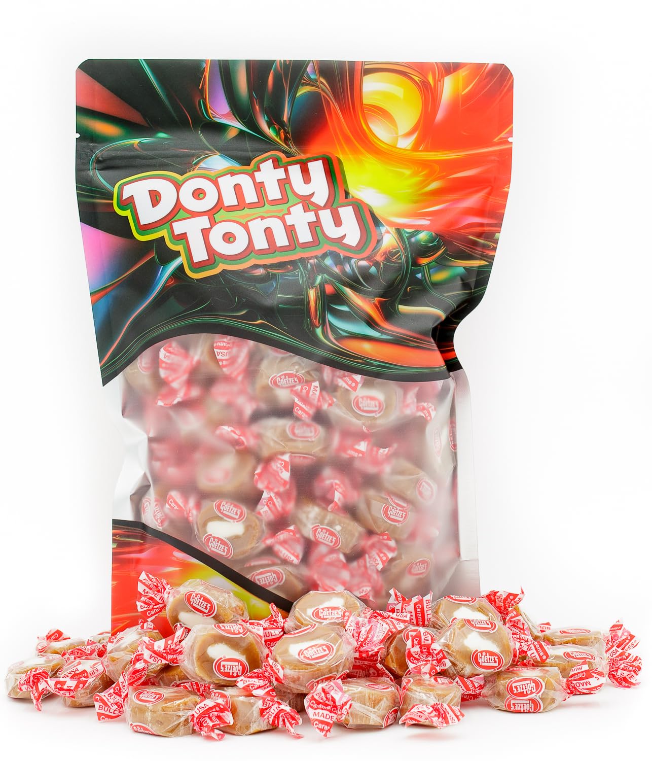 GOETZE’S CARAMEL CREAMS Candy 1 lb Bolsa a granel, caramelo suave ...