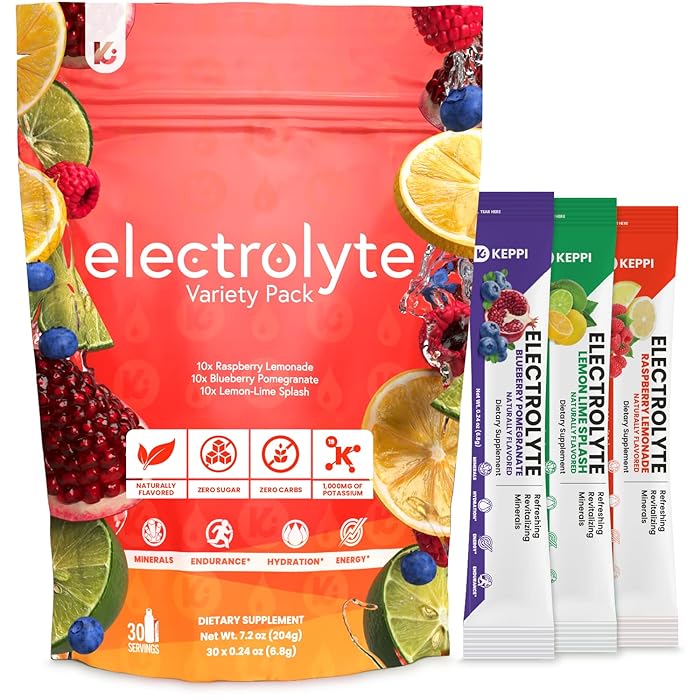 Buy KEPPI Electrolytes Hydration Packets 30 Serves | Sugar Free ...