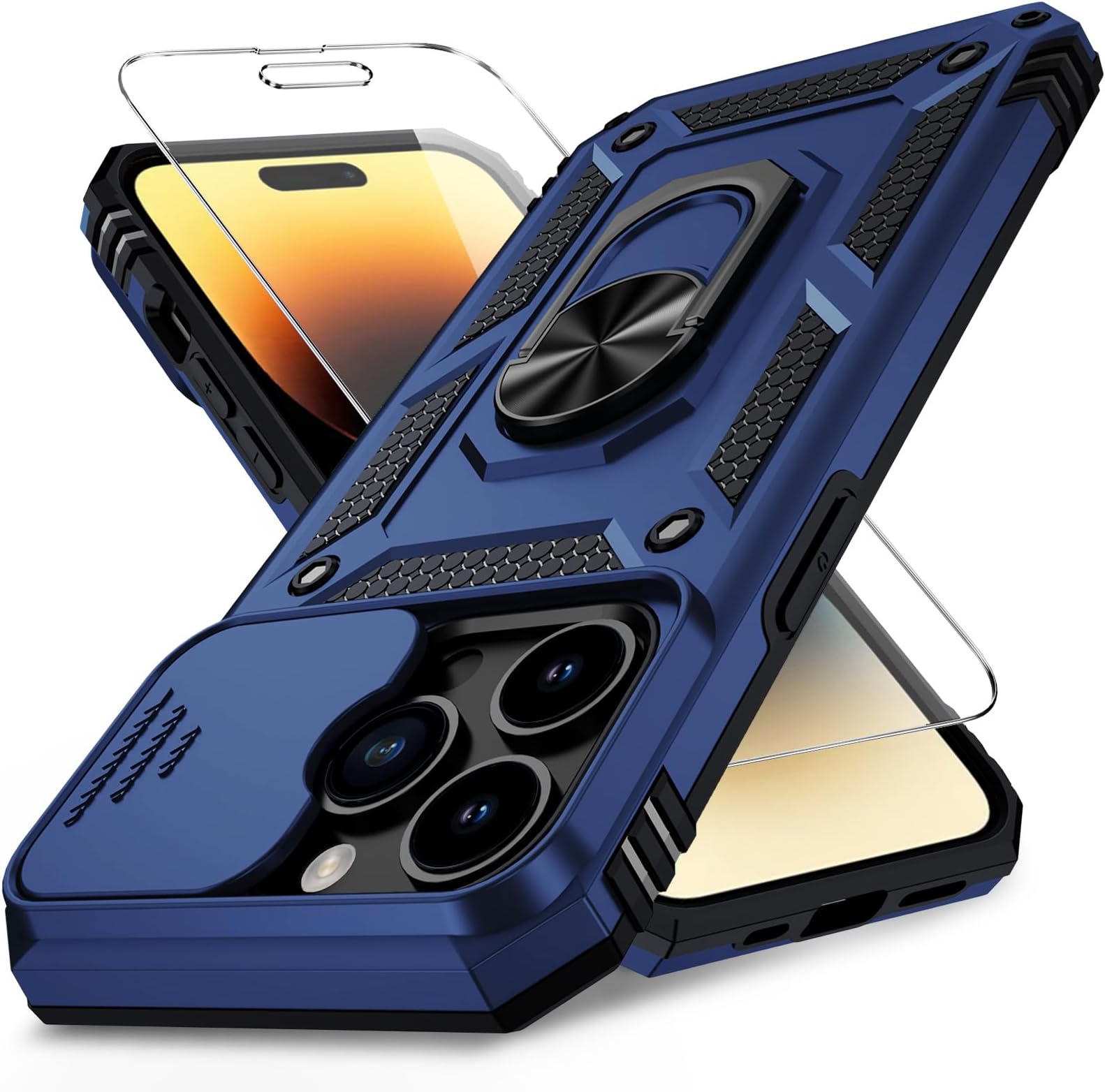 Amazon.com: Vinve for iPhone 14 Pro Max Case with Slide Lens Cover HD ...