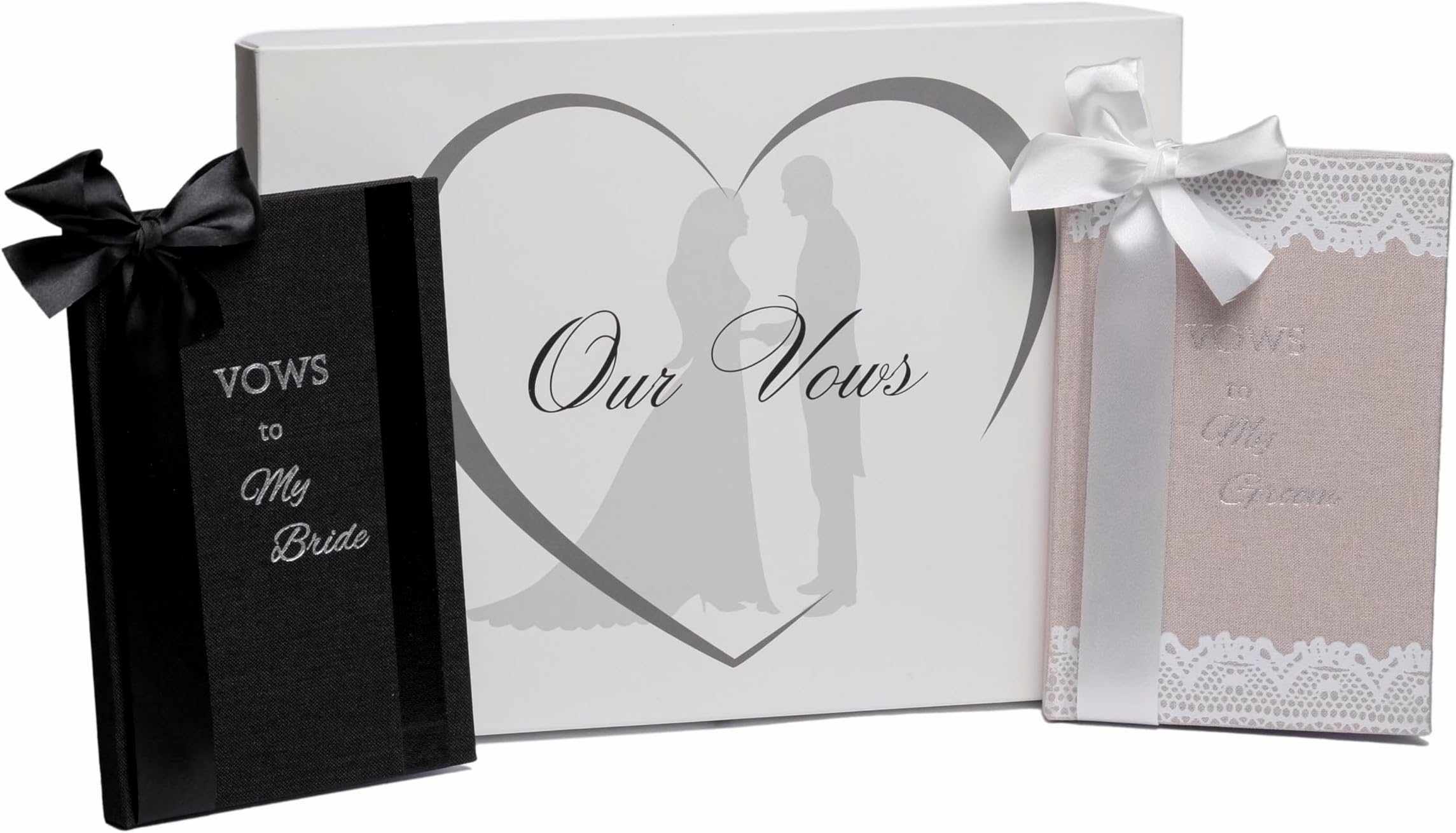 Amazon.com: Ling's Moment Handcrafted Vow Books Wedding Vows Book His ...