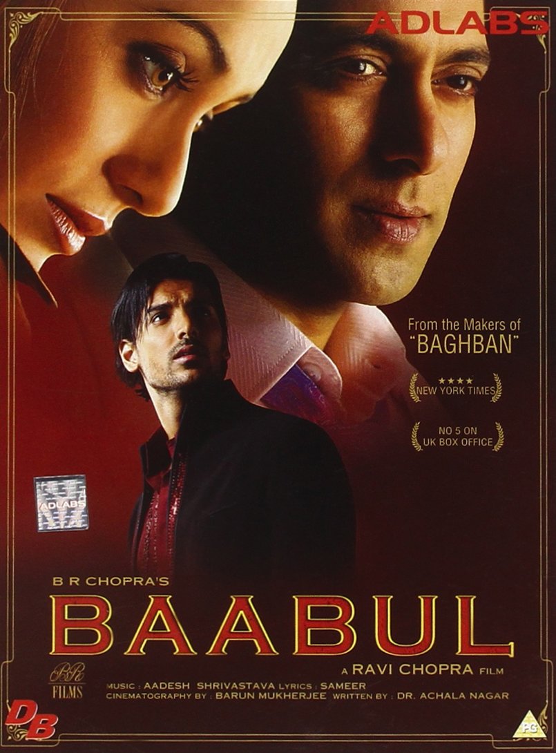 Baabul [DVD]: Amazon.co.uk: Salman Khan, Hema Malini, Ravi Chopra ...