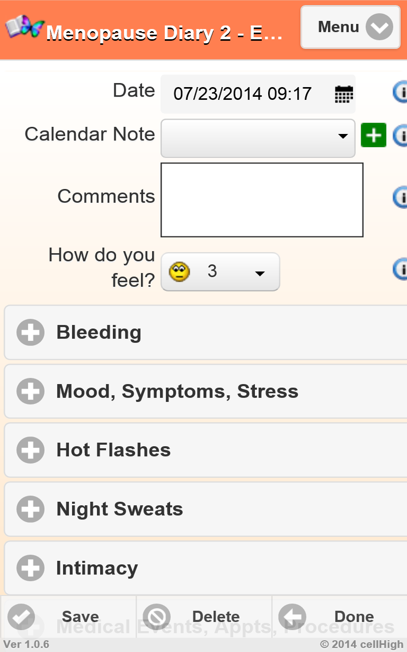 Menopause Diary 2 - App on the Amazon Appstore