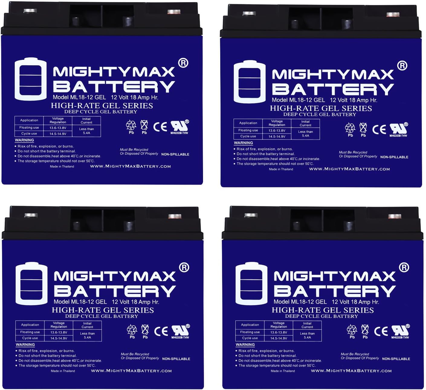 Amazon.com: 20Ah 12V - 6-DZM-20 Deep Cycle Battery for Mobility Devices ...