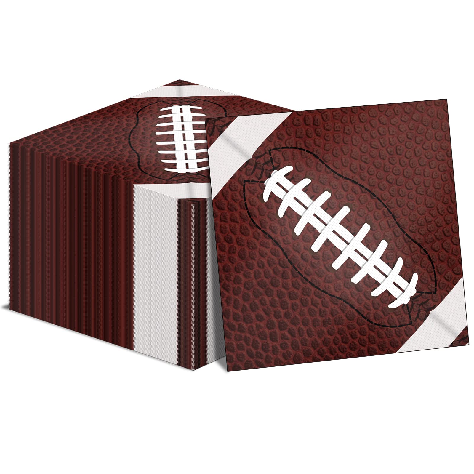 Amazon.com: 50 Pcs Football Party Napkins Football Birthday Disposable ...