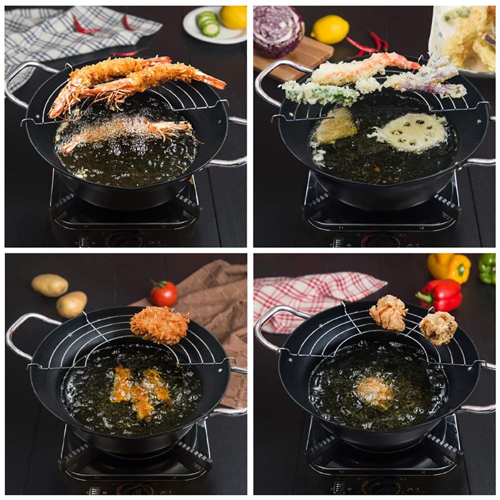 Snapklik.com : Stainless-Steel Semi-circular Oil Drain Rack 2pcs Home ...