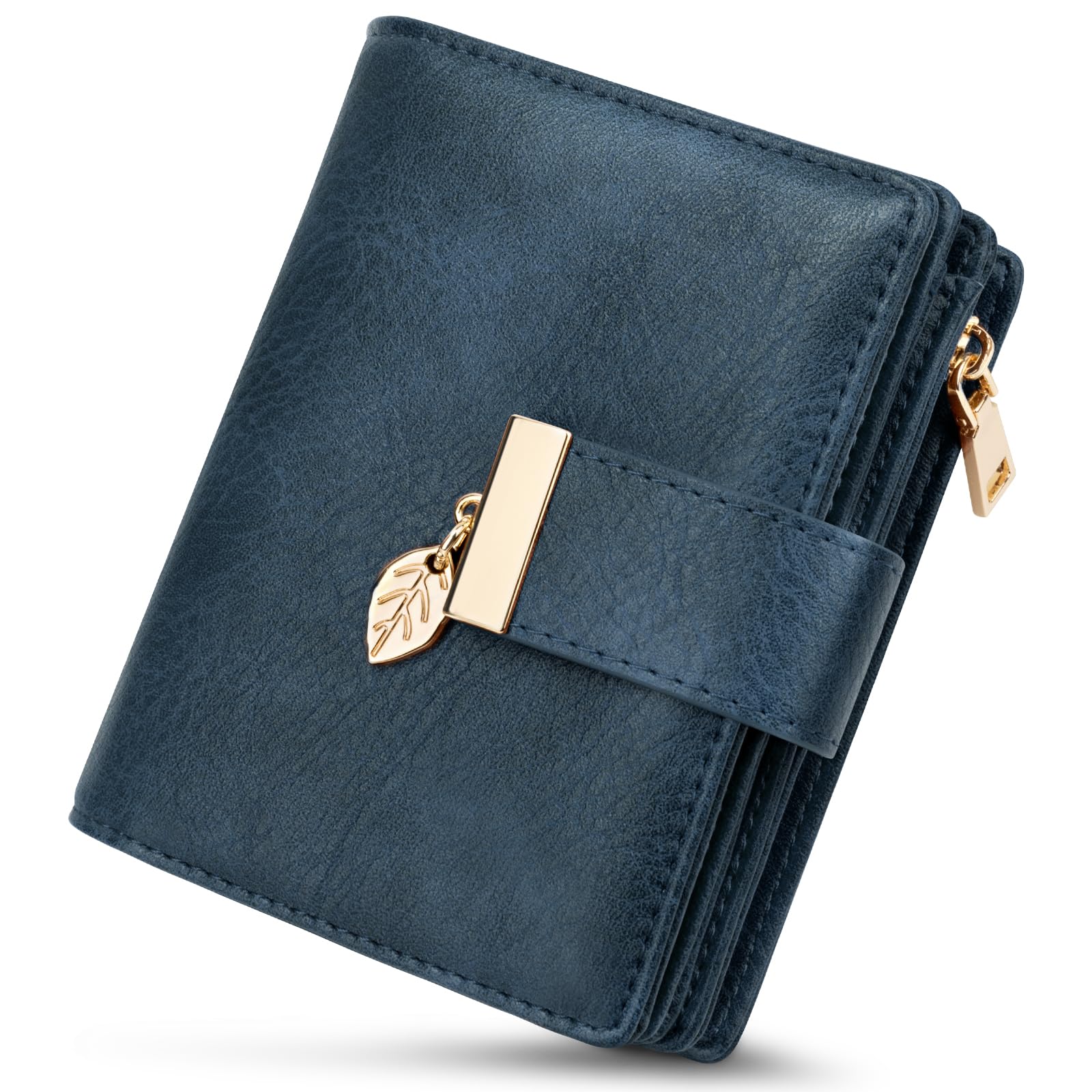 Amazon.com: HUANLANG Small Wallets for Women Rfid Blocking Leather ...