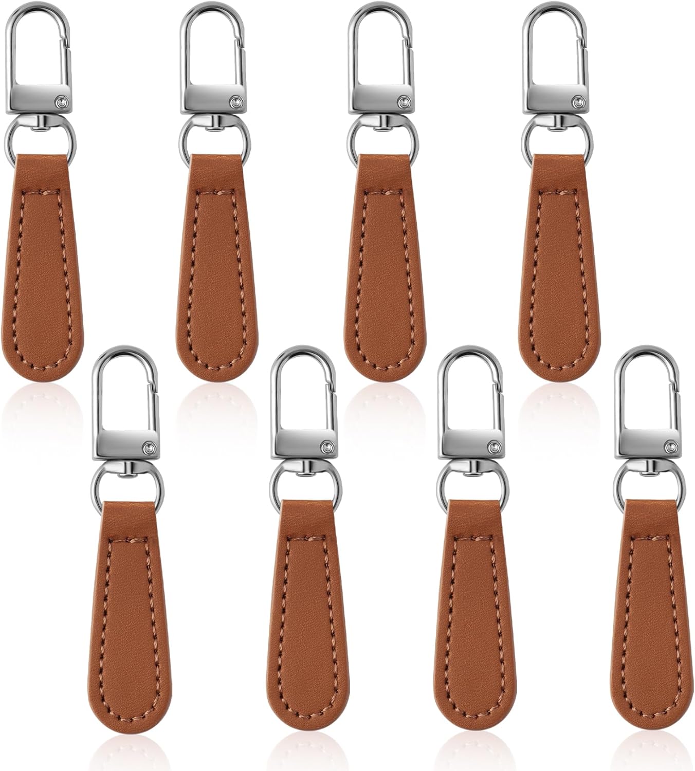 Amazon.com: Deoward Zipper Pull Replacement Leather Handle Detachable ...