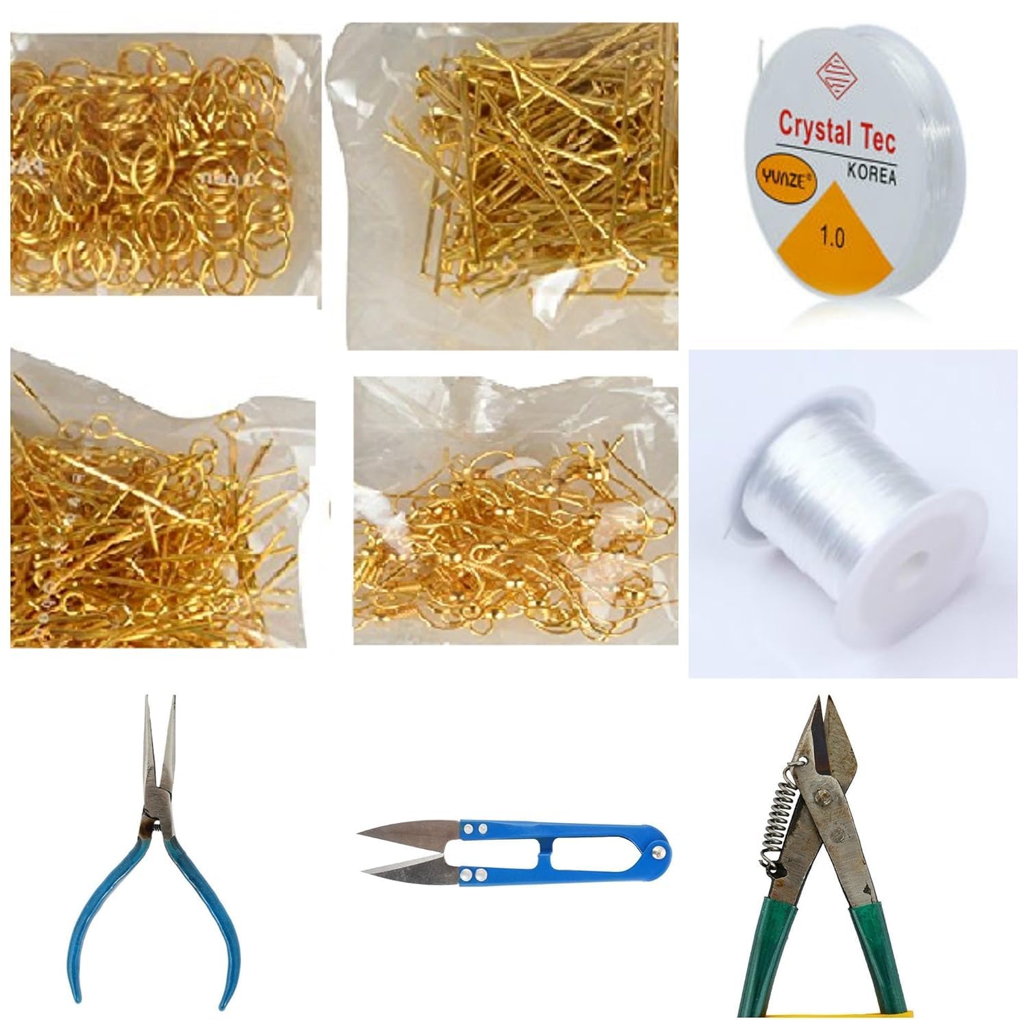 Am Jewellery Making Diy Essential Combo Set (9 Items)- Includes Beading ...