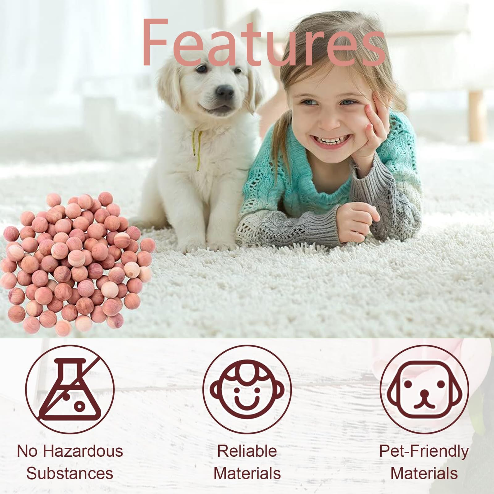 WPNCYK 25 Pcs Cedar Balls, Cedarwood Moth Repellent, Moth Balls ...