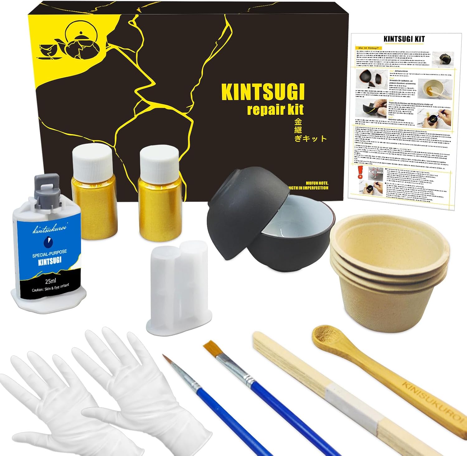 Amazon.com: Kintsugi Repair Kit, Repair Your Meaningful Pottery with ...