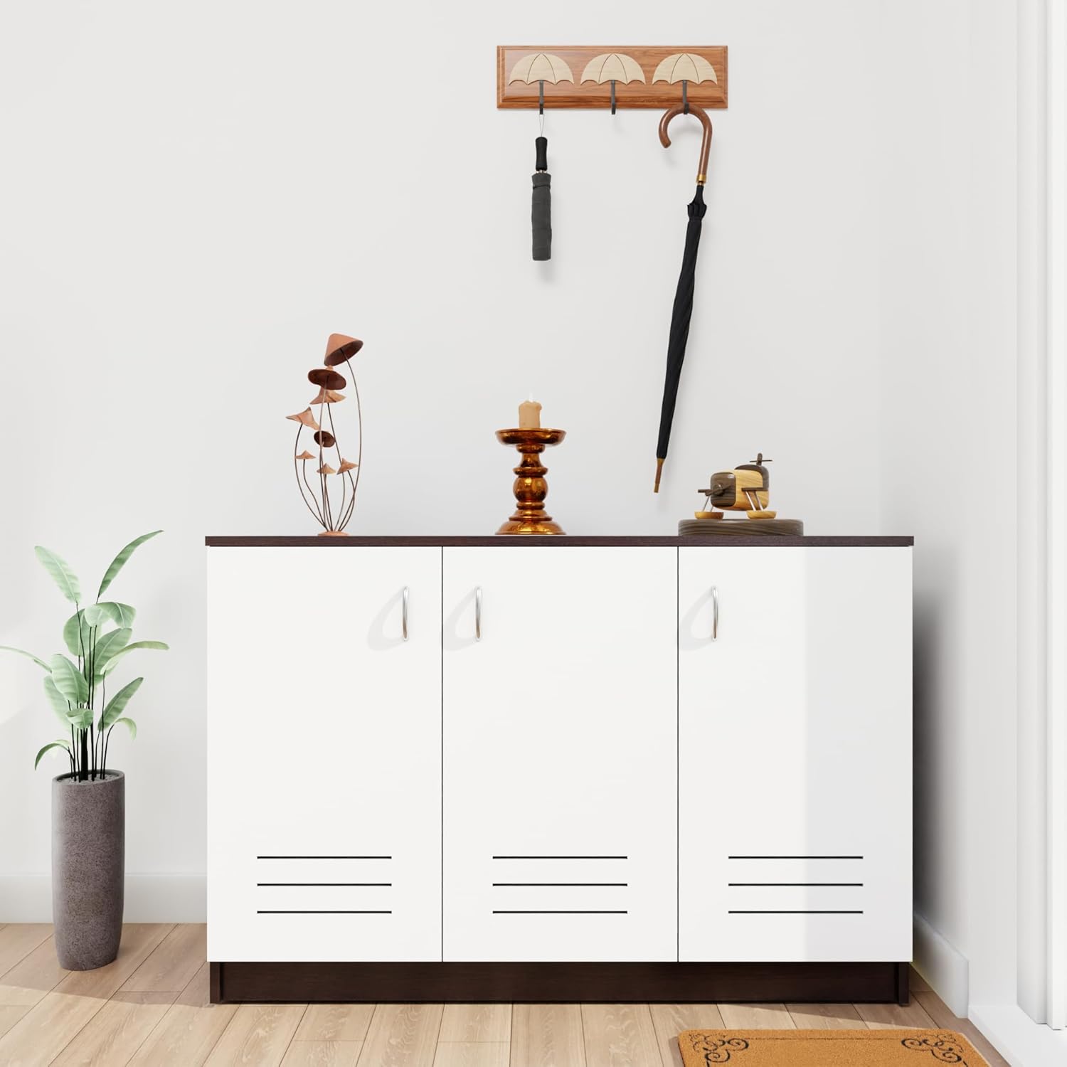 VIKI | Shoe Rack with Ventilated Doors, Shoe Storage,Shoe Cabinet for ...