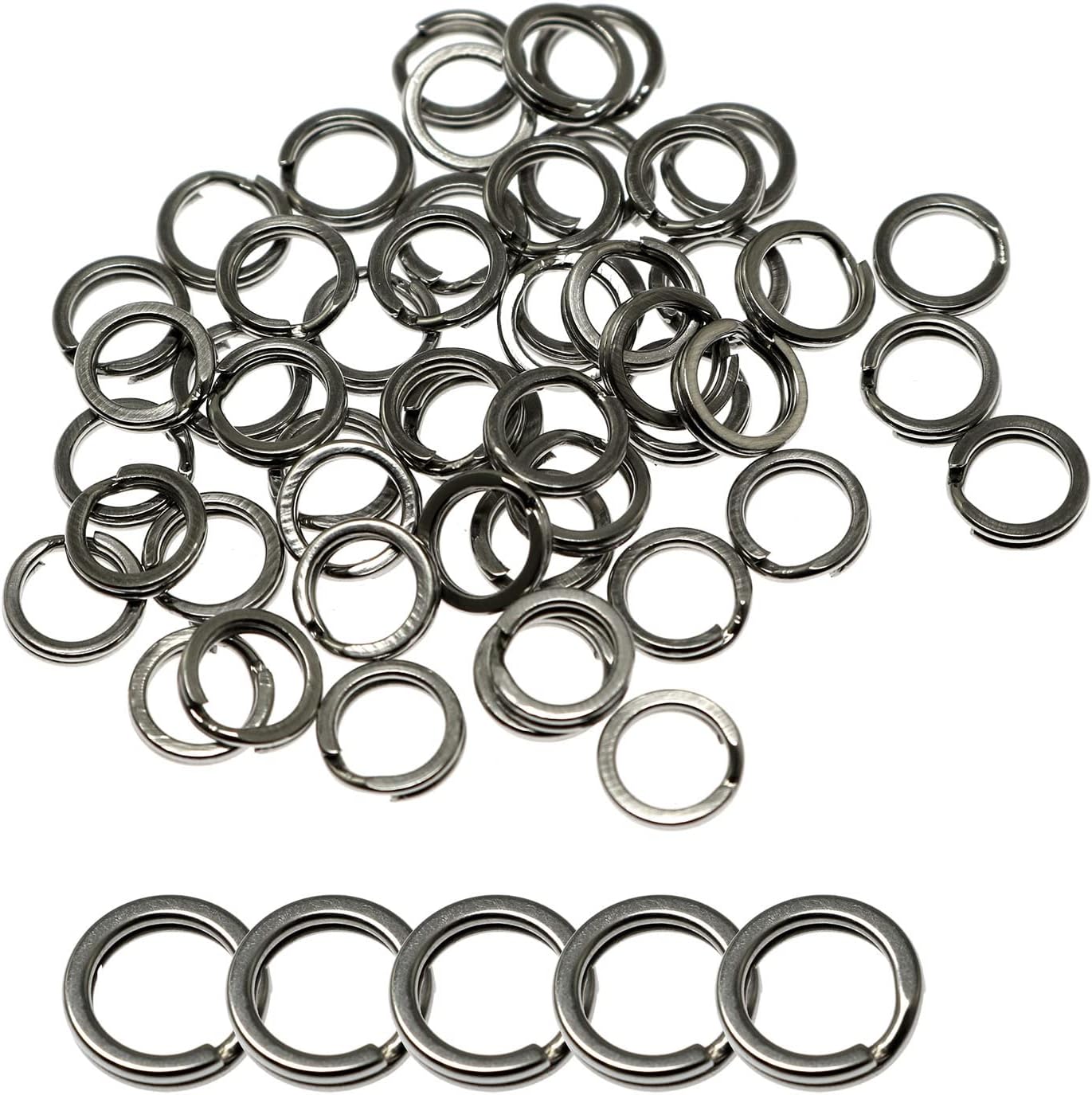 Amazon.com : DZS Elec Fishing Split Ring 100PCS 3# 38 Pounds / 17 ...