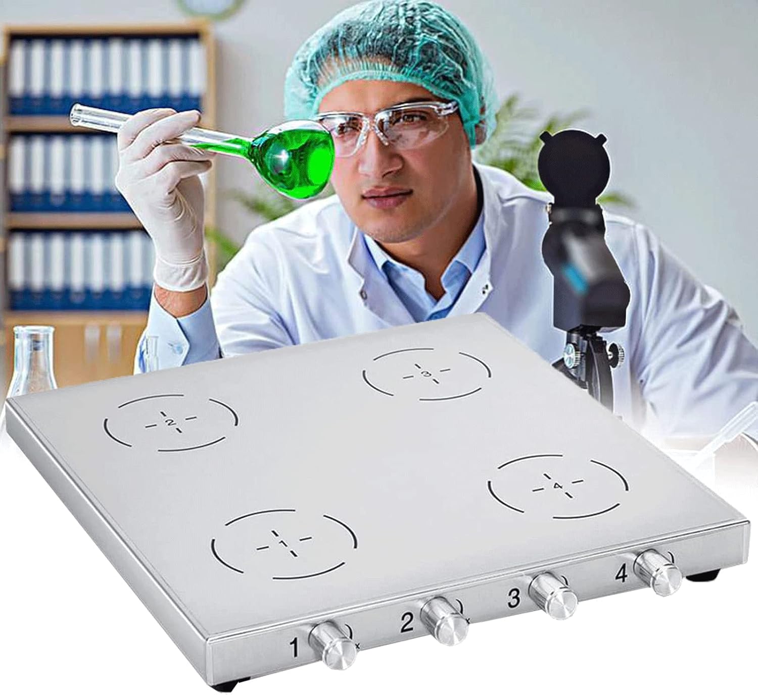 Amazon.com: Laboratory Multi-Position Magnetic Stirrer, Mini Small ...