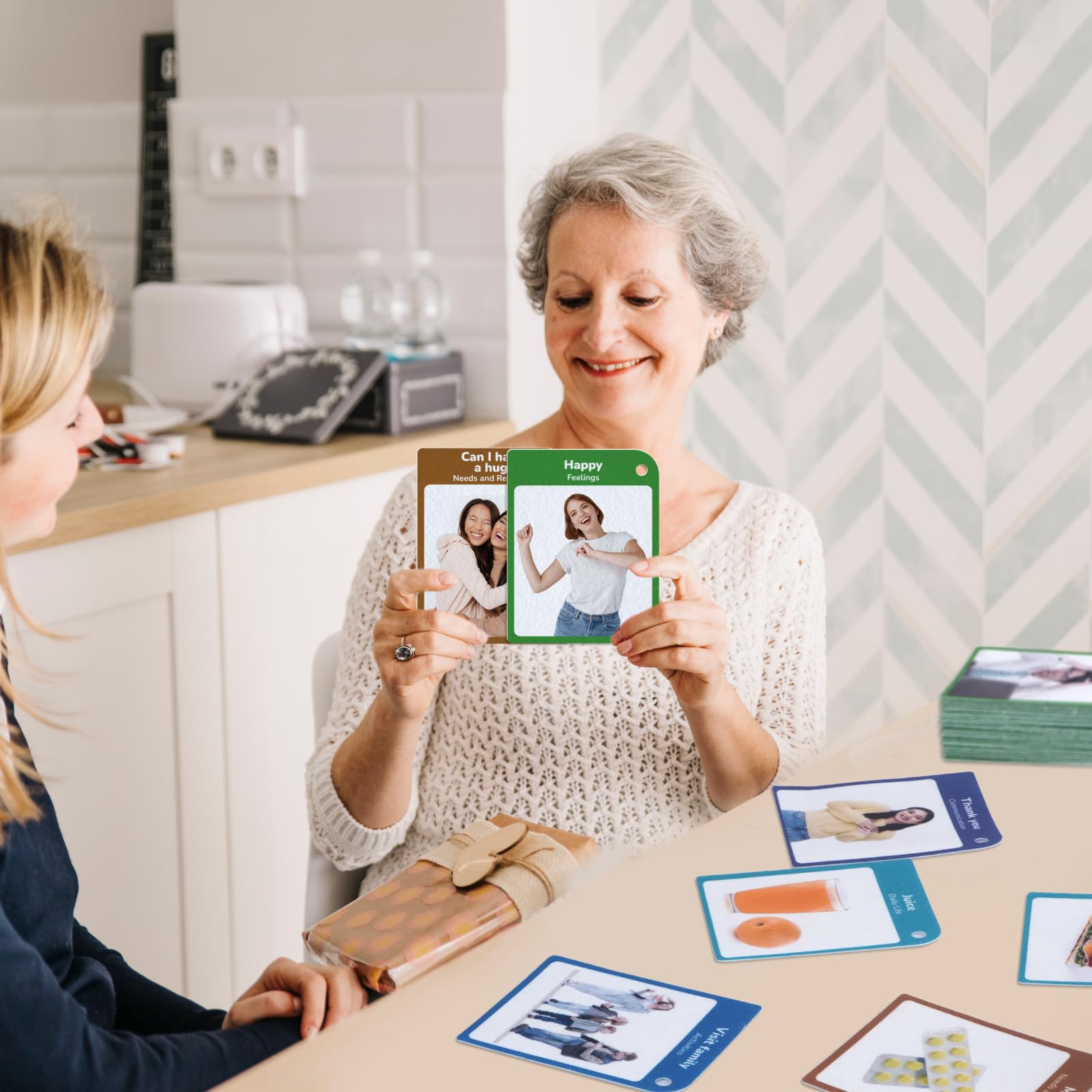 Snapklik.com : Adult Communication Cards, 98 PCS Flash Cards, Non ...