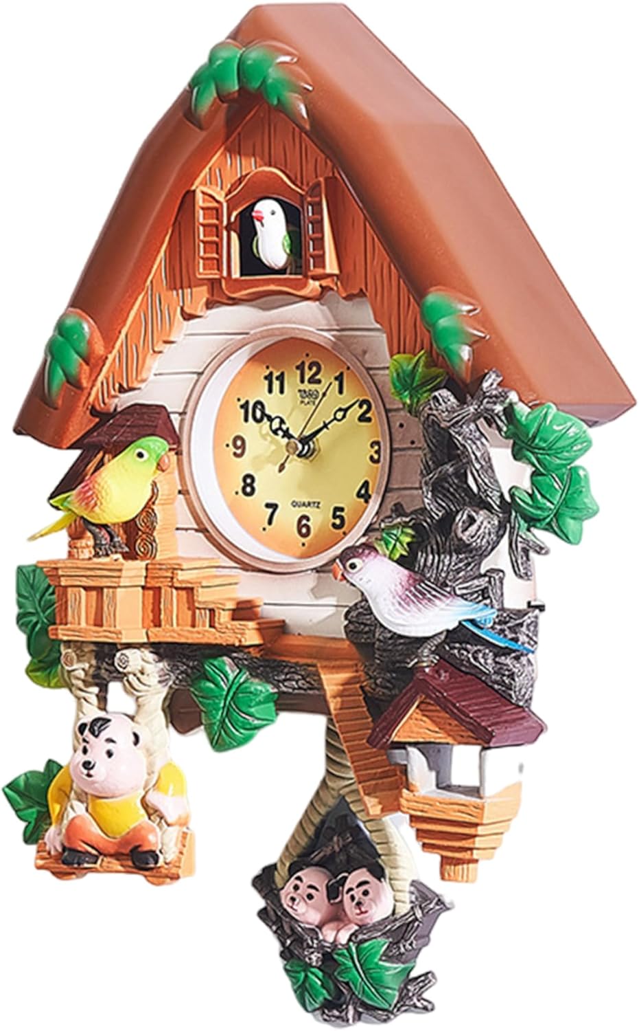 Amazon.com: QmjdDymx Cuckoo Clock, European Pastoral Style Cuckoo ...