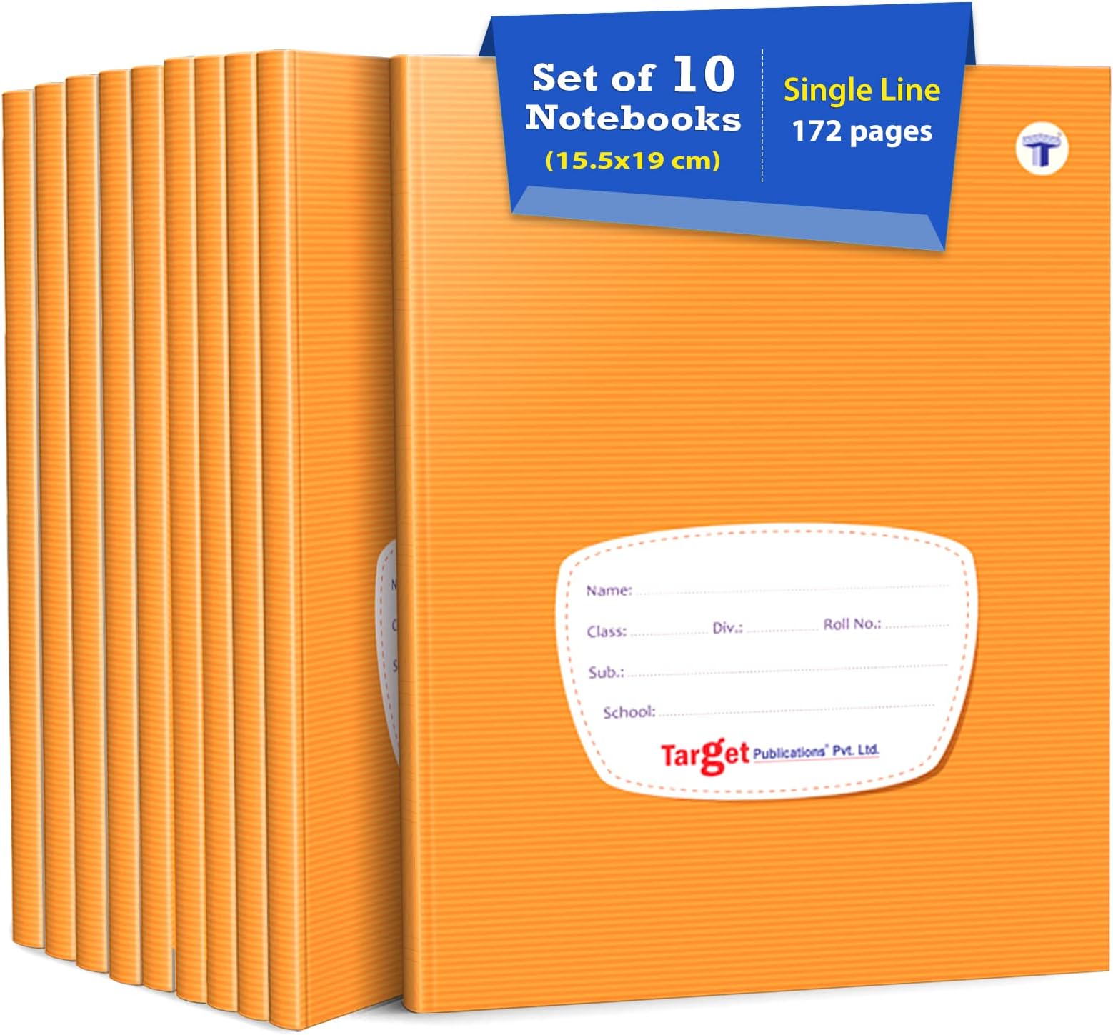 TARGET PUBLICATIONS Red and Blue Line with Gap Books | Small Four Line ...