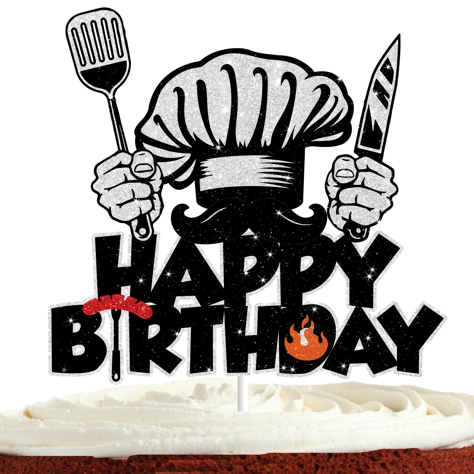Chef Cake Topper for Boys Girls Men Happy Birthday Masterchef Party ...