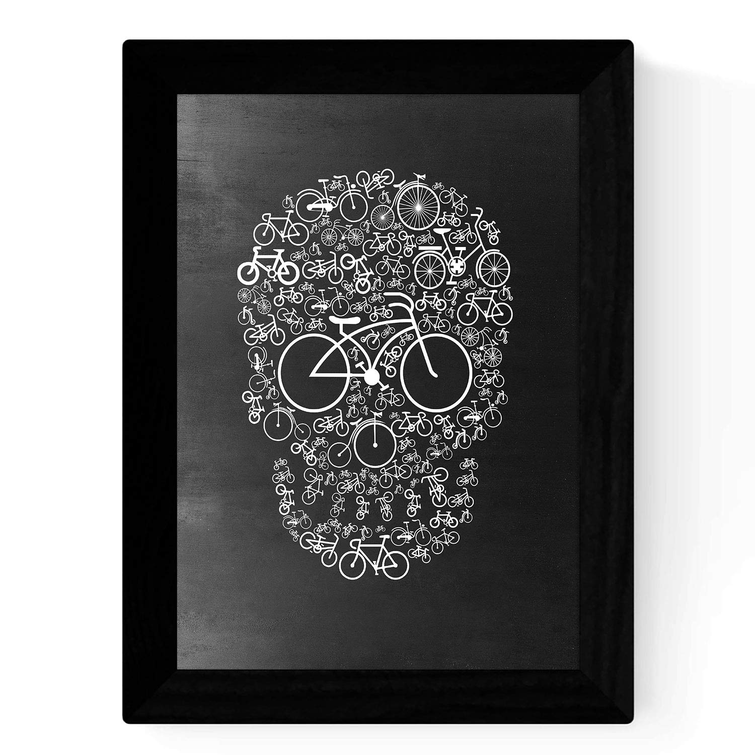 Buy Print in black and white skull Life Cycle A3 size with black ...