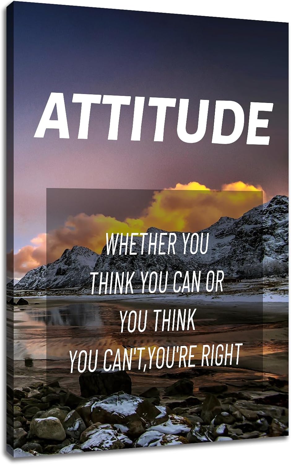 Amazon.com: Positive Decor Artwork Entrepreneur Quotes Poster Canvas ...