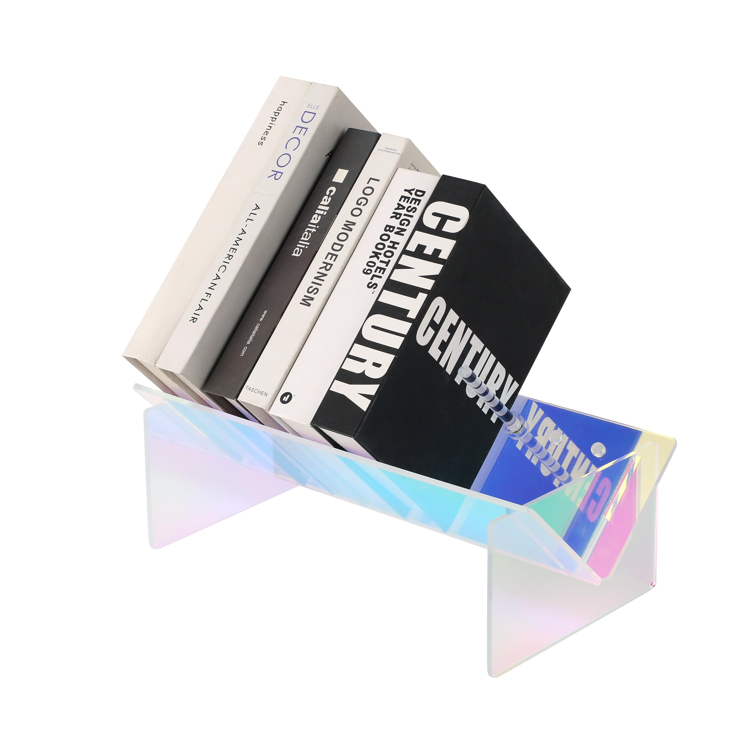 Amazon.com: MVYAVYUS Colorful Acrylic Desk Bookshelf, Mini Desktop ...