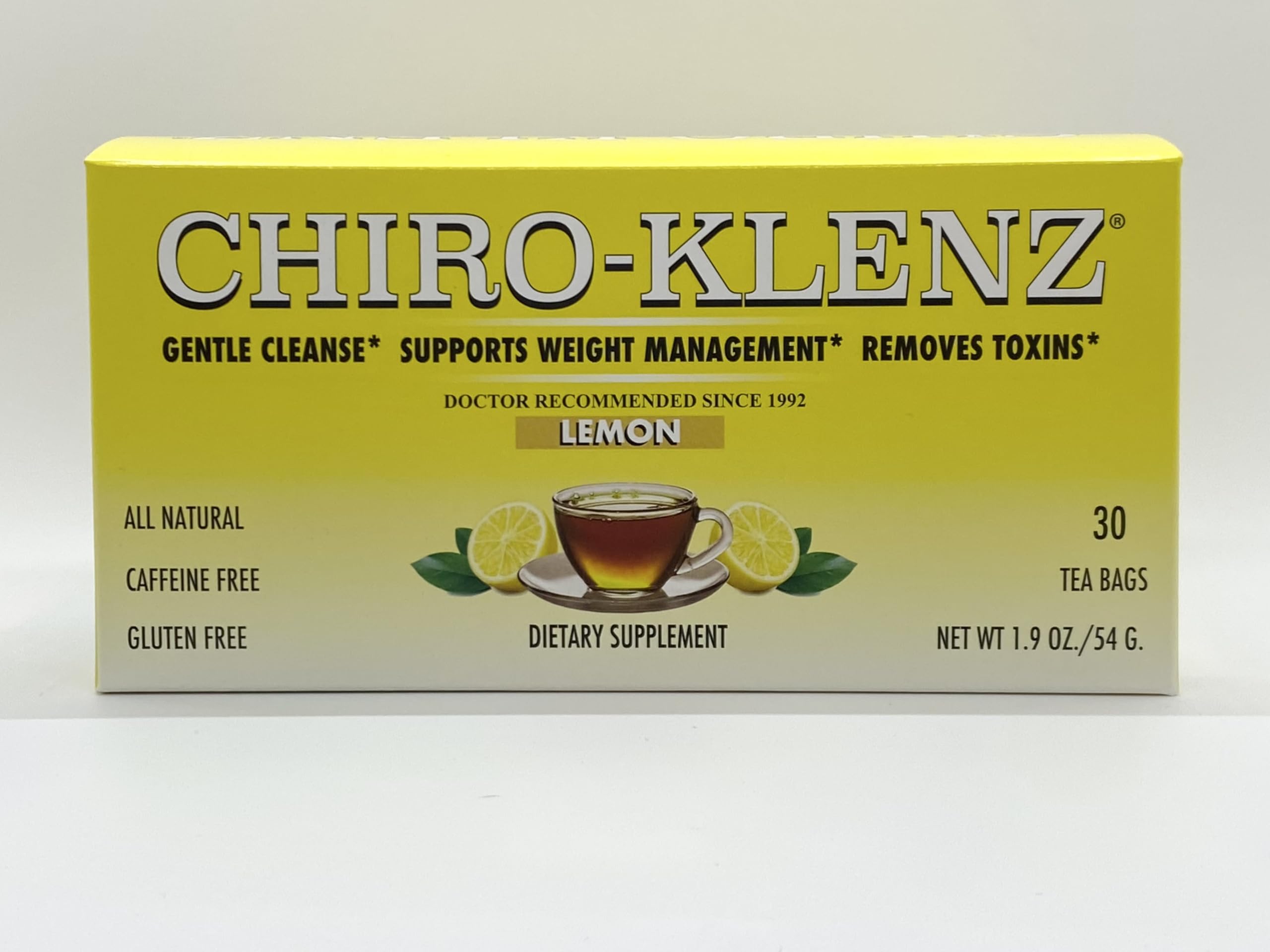 Amazon.com : Chiro-Klenz Lemon Tea 30 Tea bags : Health & Household