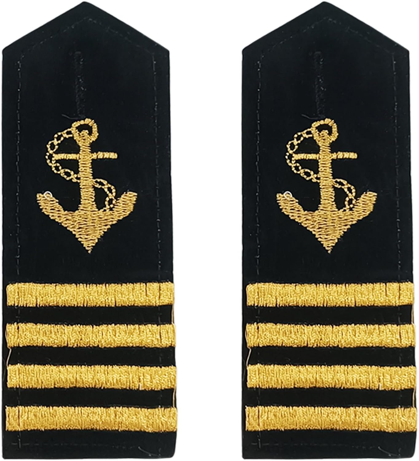 Yacht Captain Shoulder Boards Gold Halloween Anchor Shoulder Boards ...