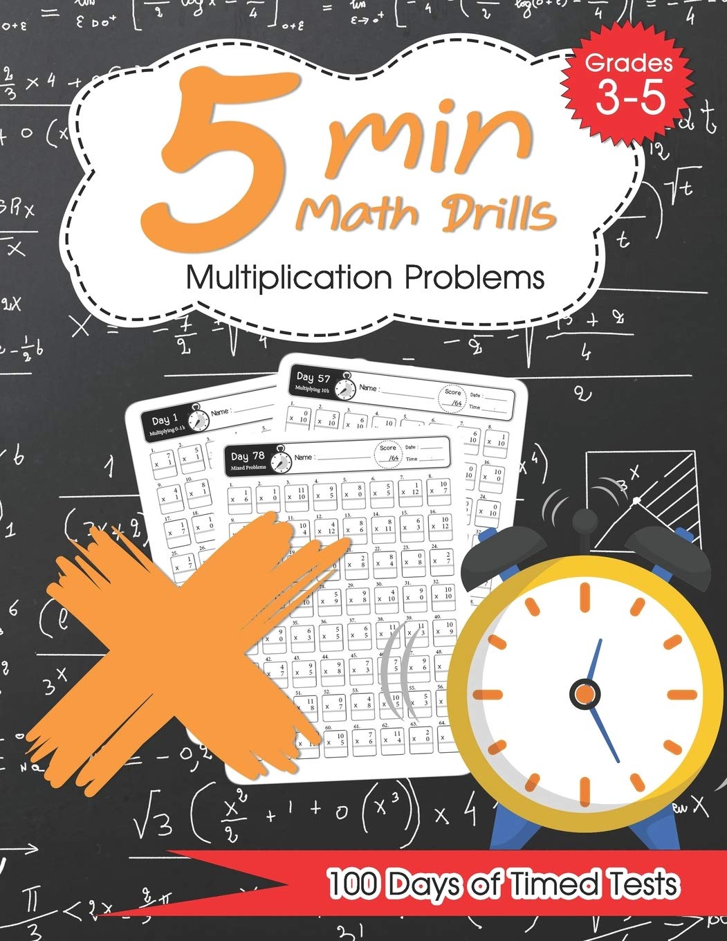 5 Min Math Drills - Multiplication ( Timed Tests ): Math Workbooks for ...