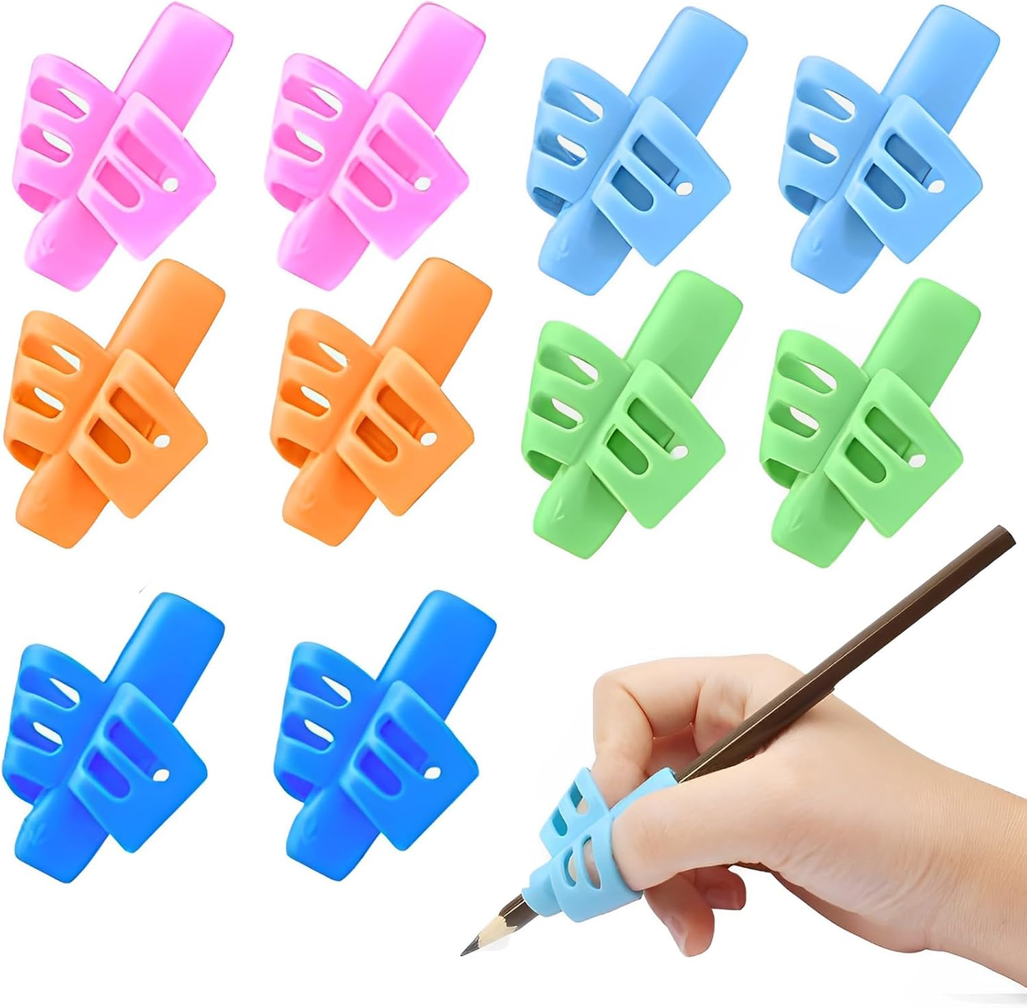 STBNVF 10Pcs Pencil Grips for Children, Pencil Grips, Pencil Grips for ...