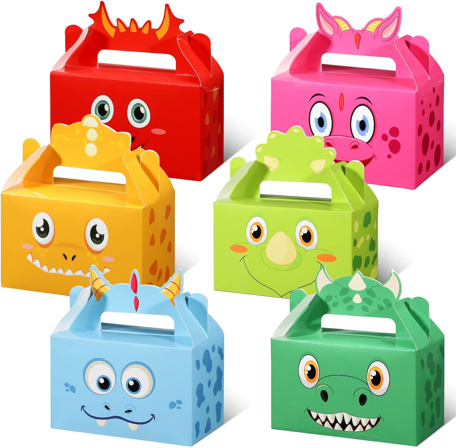 Amazon.com: 12 Pieces Dinosaur Candy Gift Boxes, Dino Treat Goodies Box ...