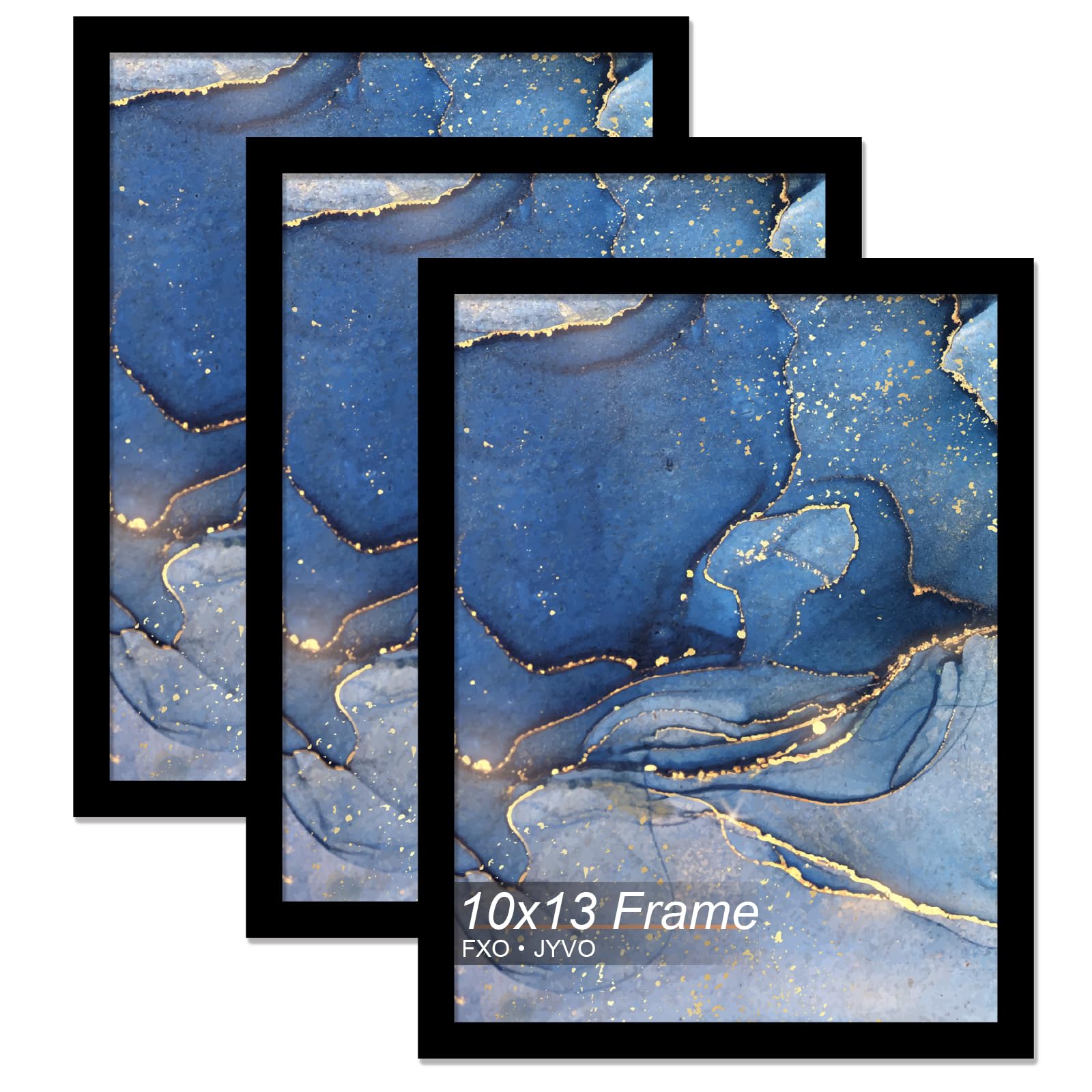 Amazon.com - Fxojyvo 10x13 Picture Frame Set of 3, Black Frame for 10 x ...