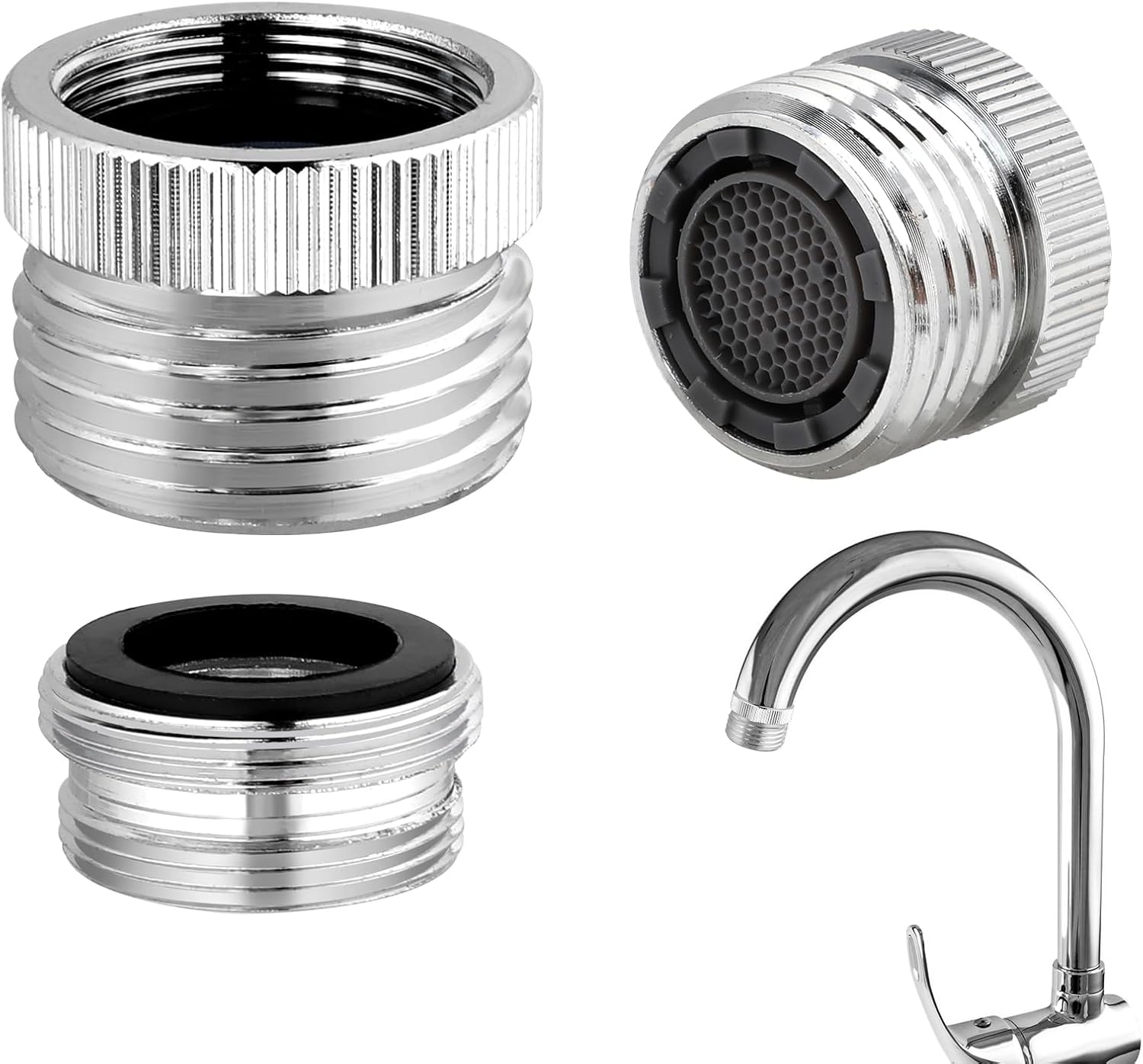 Amazon.com: Tucnoeu Faucet Adapter With Aerator,Faucet To Hose Adapter ...