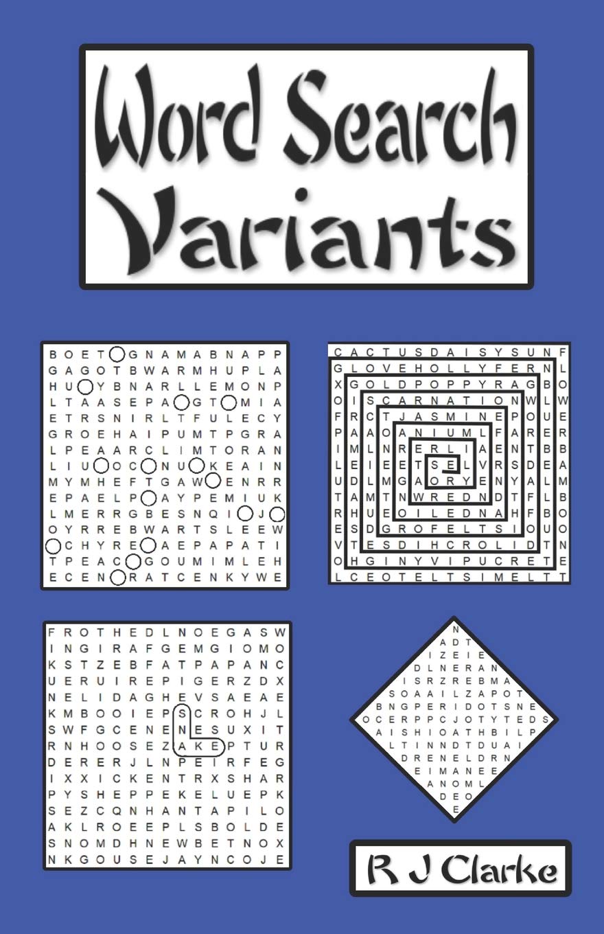 Word Search Variants: 50 Word Search Variations: Amazon.co.uk: Clarke ...
