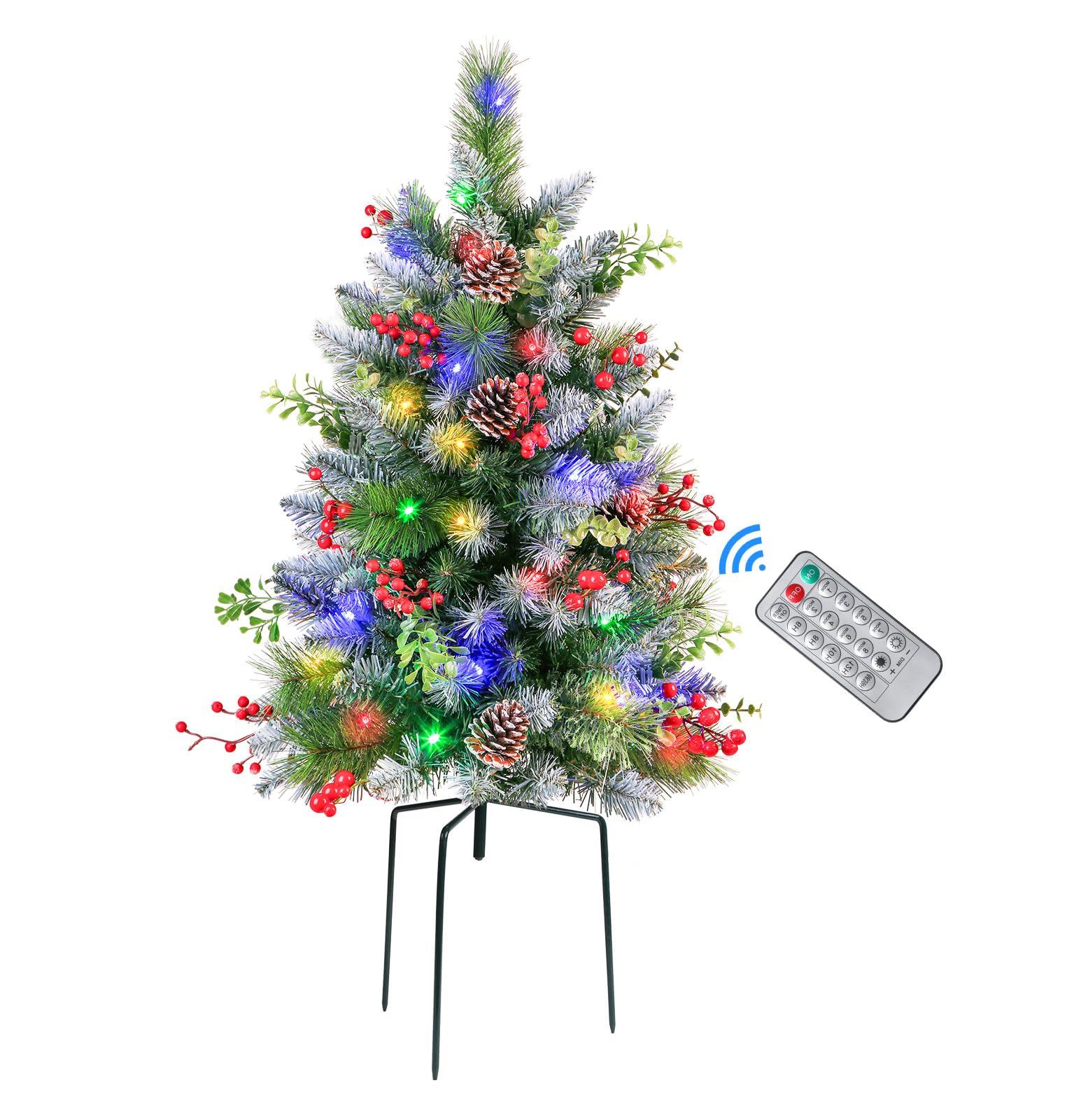 Battery Operated Pre Lit Outdoor Christmas Tree at Tracy Dibenedetto blog