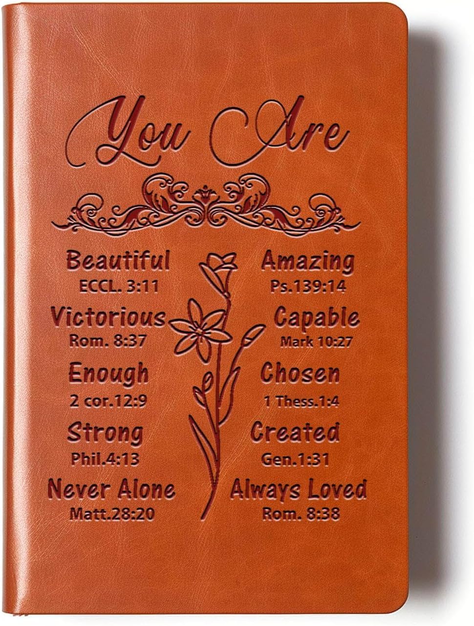 Christian Gifts Leather Notebook Bible Verse Faith Religious Writing ...