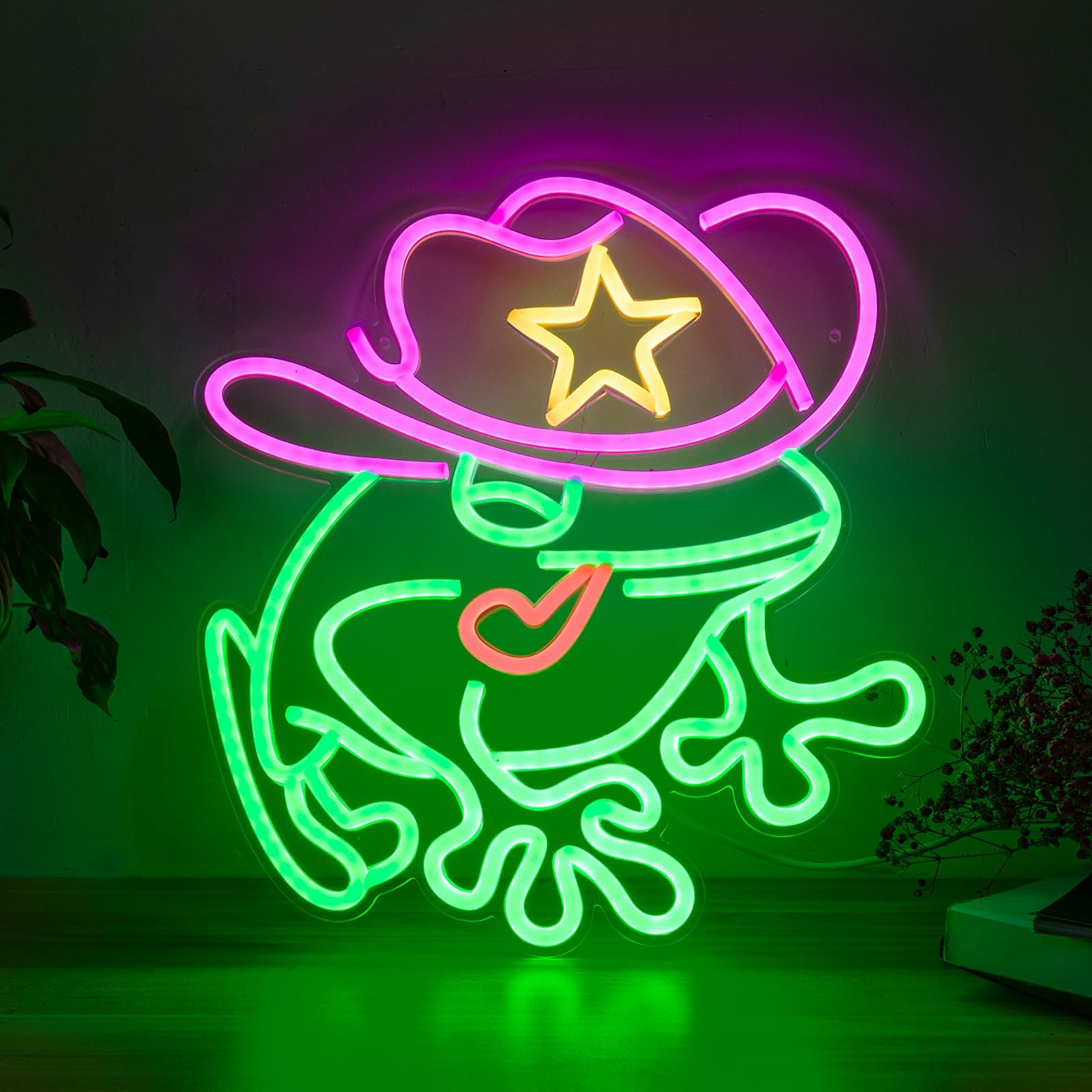 Amazon.com : Neon Beer Signs - Cowboy Neon Light Sign with 9 Brightness ...