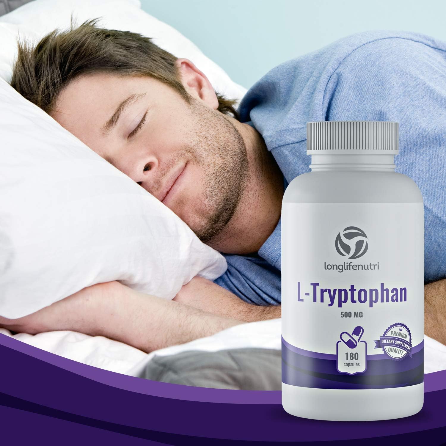 Pure Natural L-Tryptophan Vitamin Supplement - 500mg Philippines | Ubuy
