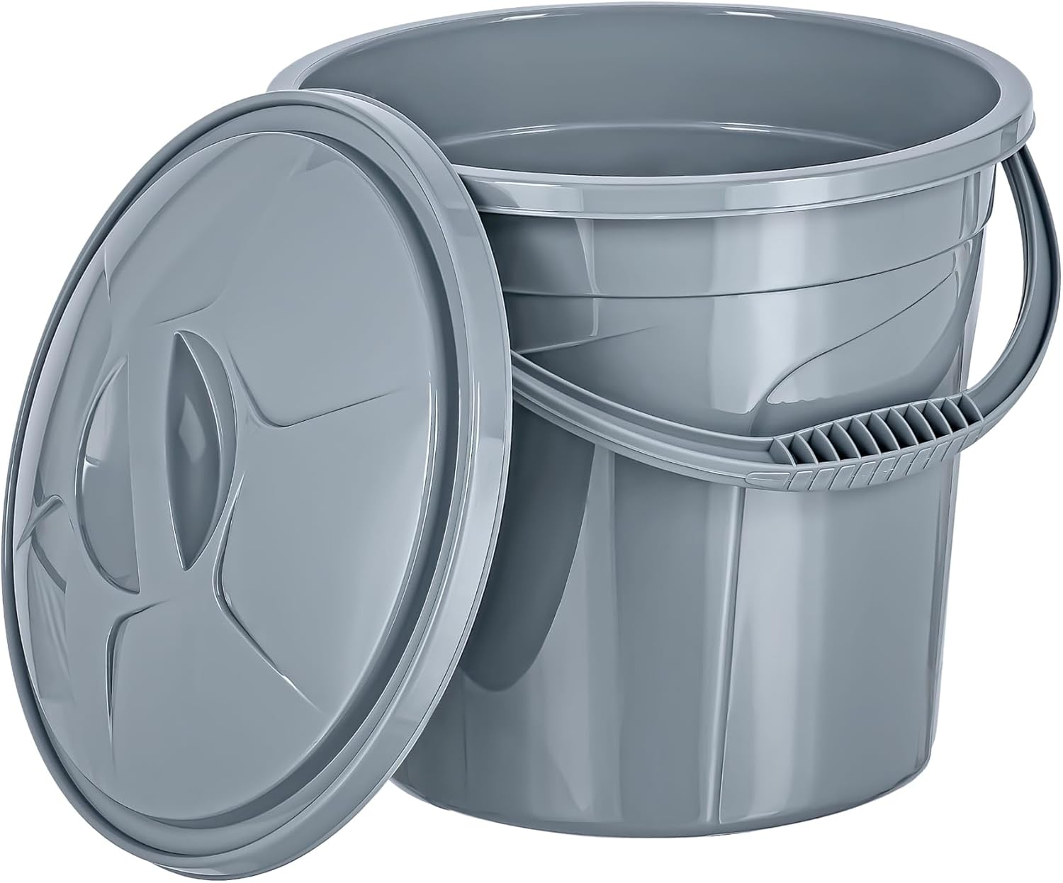 Best House | Water Bucket | 20 Litres | GREY | 1 Pc | Bucket with Lid ...