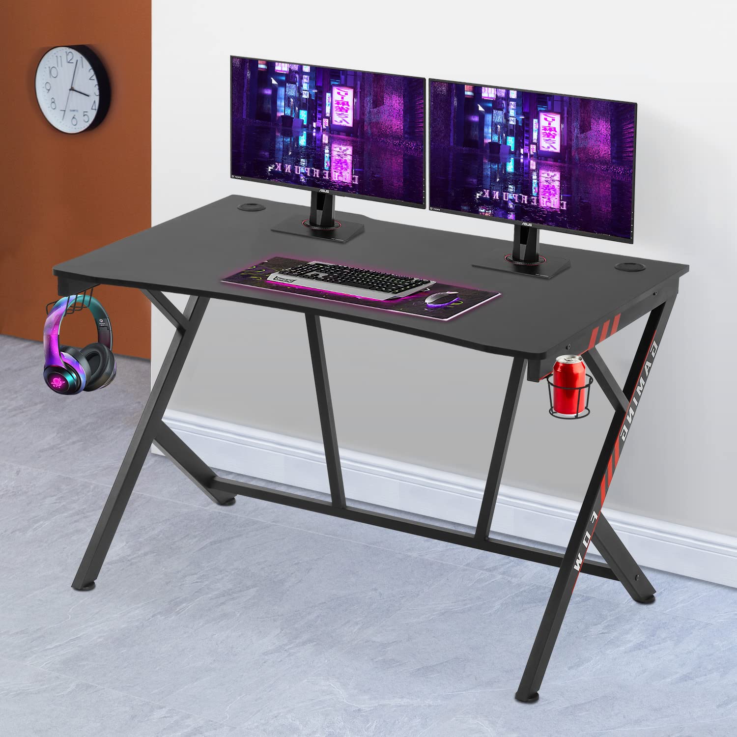 Snapklik.com : PayLessHere Gaming Desk 45 Inch PC Desk Large Computer ...