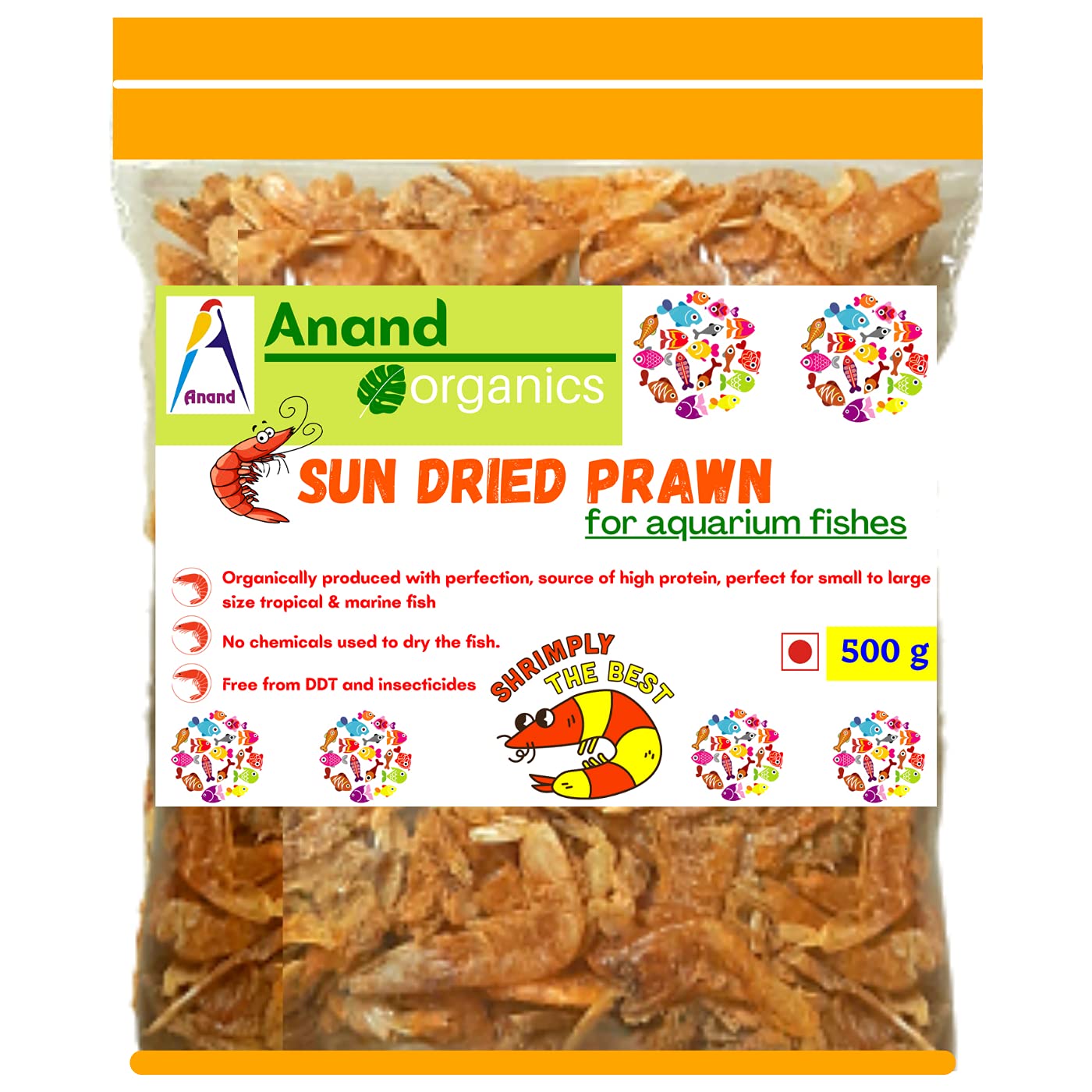 Buy Anand Enterprise Natural High Protein Aquarium Fish Food Sun Dried ...