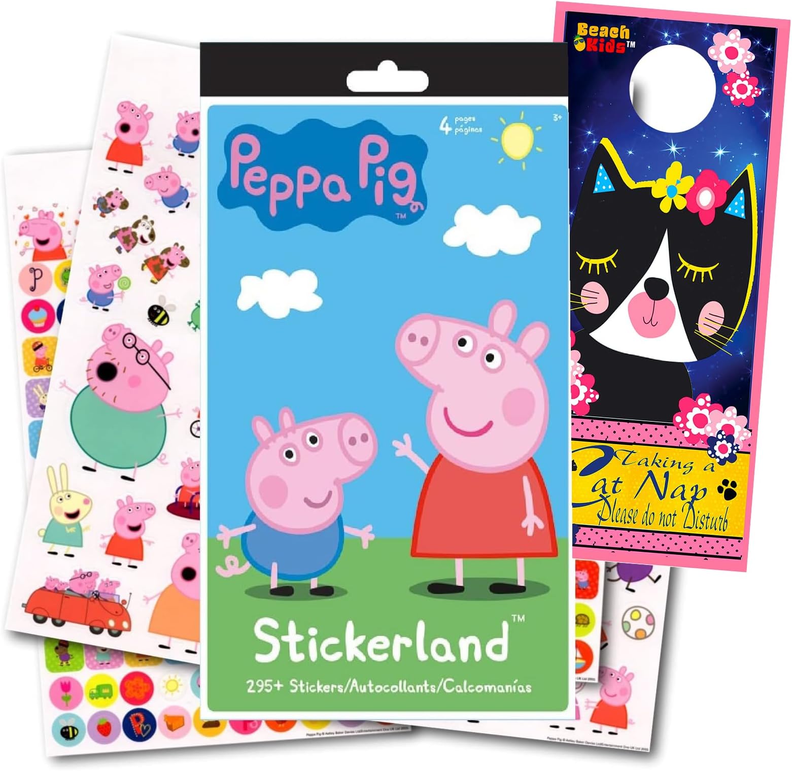 Amazon.com : Peppa Pig Stickers Party Favors ~ Bundle Includes 12 ...