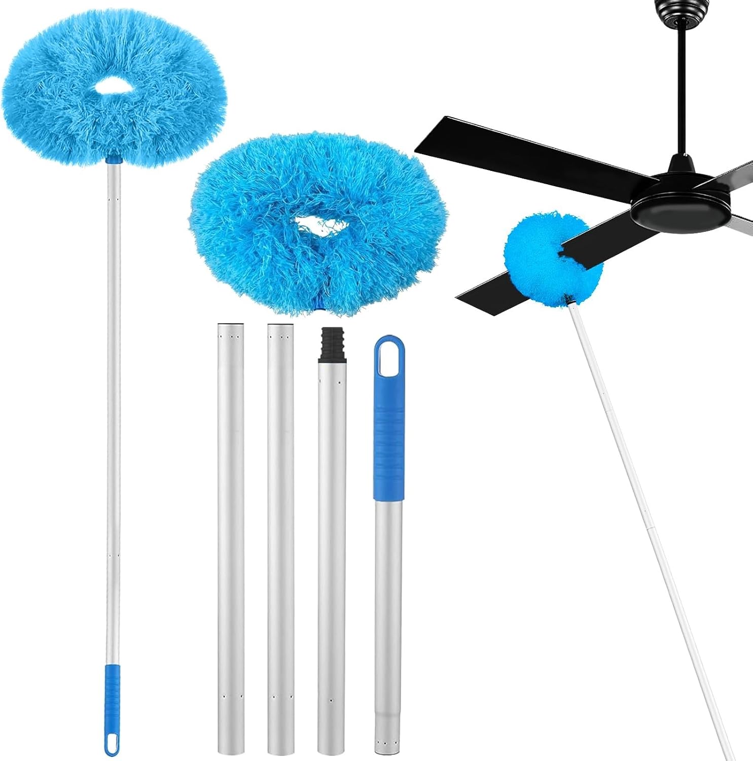 Amazon.com: Ceiling Fan Cleaner Duster with Extension Pole, Fan Duster ...